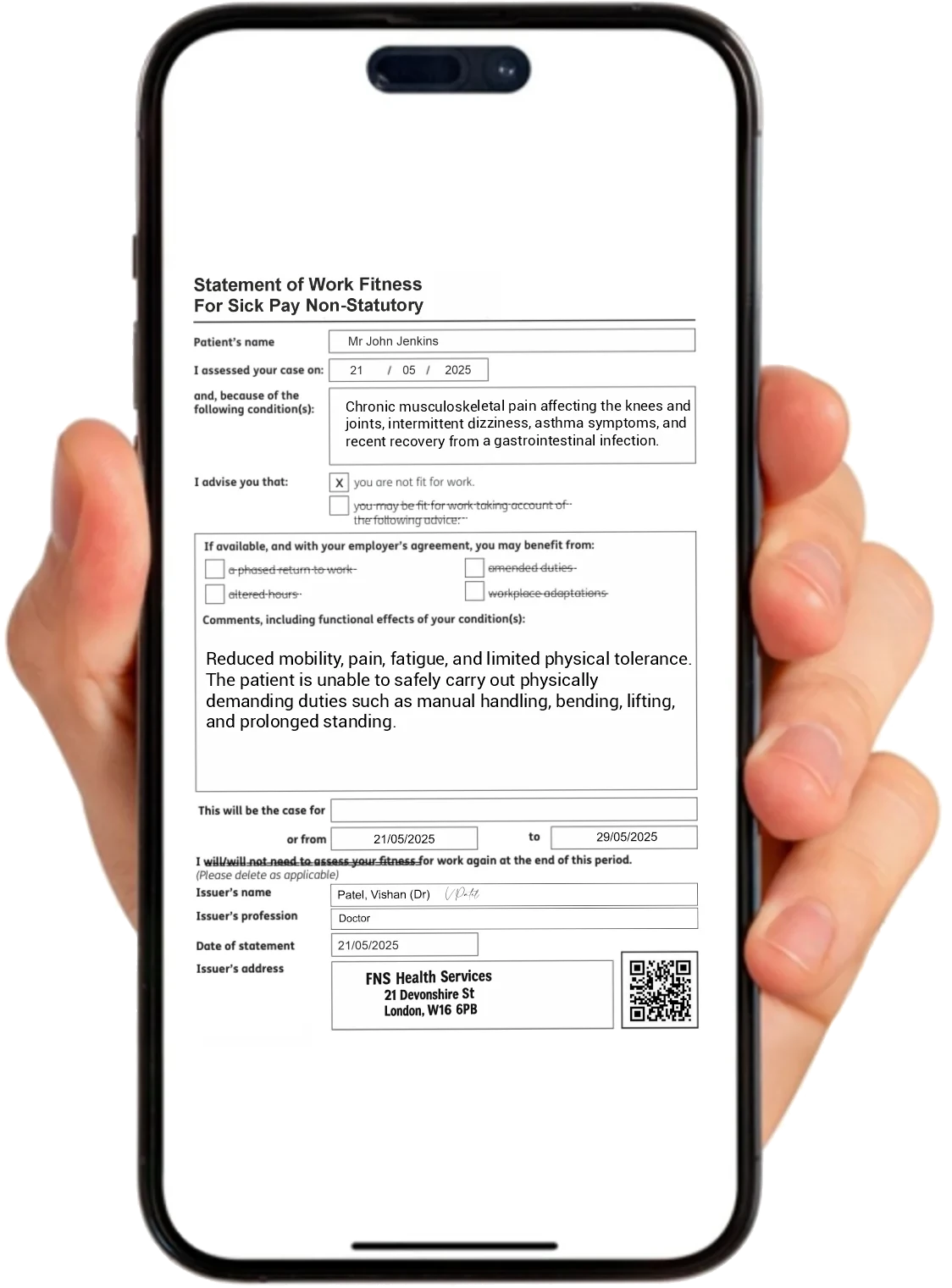 Request an Online Fit Note / Sick Note | Same-Day Issuance Where ...